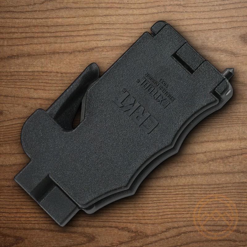 CRKT Exitool Black Seatbelt Cutter Glass Breaker Emergency Russ Kommer